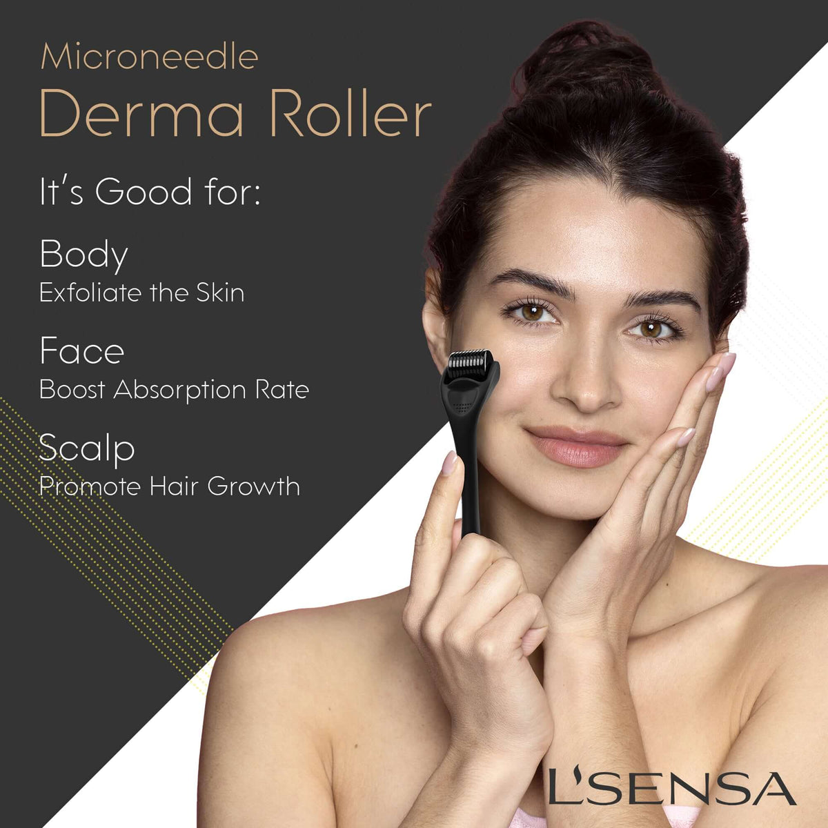 DERMA ROLLER 0.5MM FOR HAIR REGROWTH – L'sensa